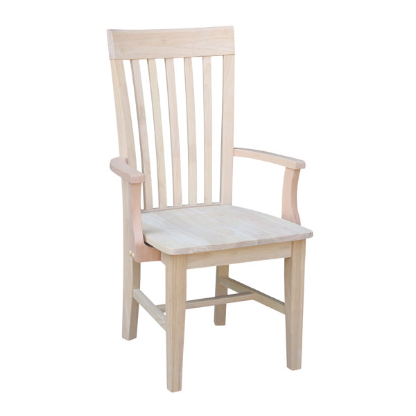 Loon Peak® Sevilla Solid Wood Slat Back Arm Chair And Reviews Wayfair
